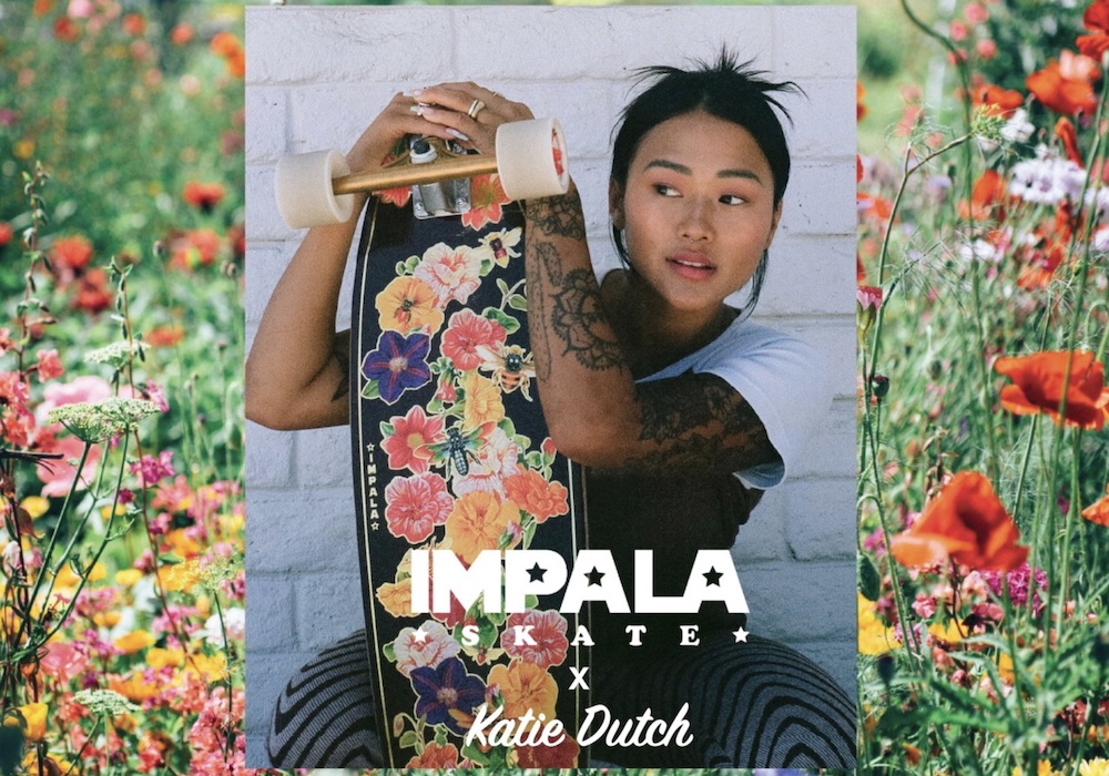 Impala SKATE x Katie Dutch - Longboard Jupiter Bee Love - JetSociety